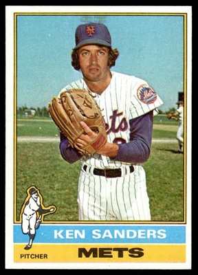 1976 Topps Ken Sanders New York Mets #291 | eBay