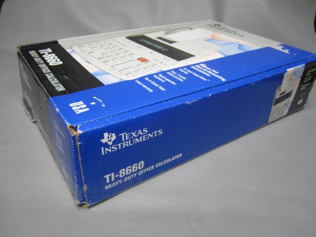 Texas Instruments TI-8660 Tax SuperView Printing Calculator Machine NEW ...