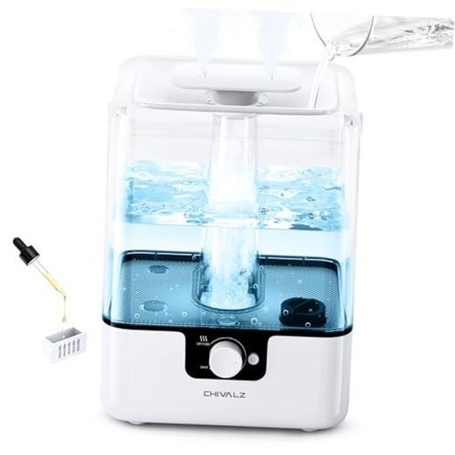 6L Humidifiers for Bedroom Large Room Home, Cool Mist Top Fill White | eBay
