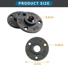 10Pcs 1/2-INCH Floor Flange Industrial Steel Malleable Cast Iron 10Pcs ...
