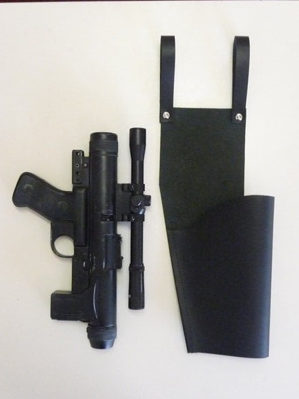 Star Wars STORMTROOPER SE-14R LEATHER HOLSTER 4 oz Prop TK costume fits ...