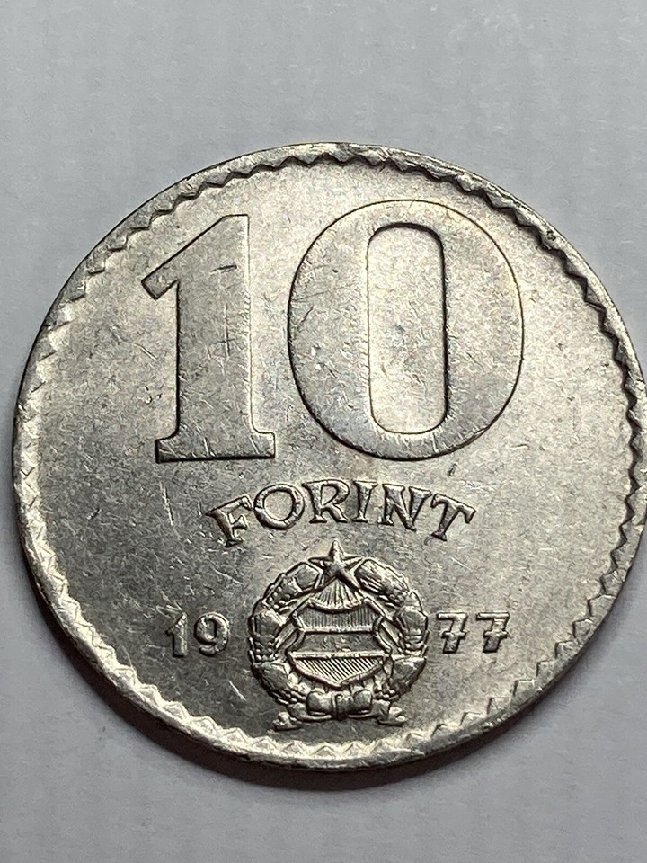 SALE! 1977 Hungary 10 Forint Coin XF Nickel World Coin #K1467 - LOOK ...
