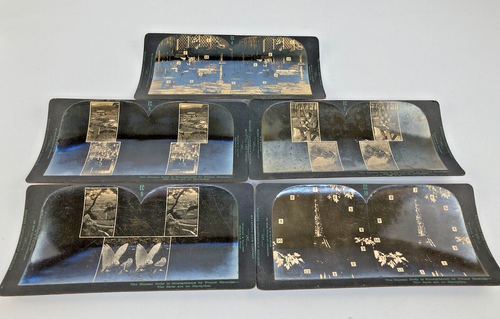 5 Antique Stereo View Cards ~ THE KEYSTONE EYE COMFORT AND DEPTH ...