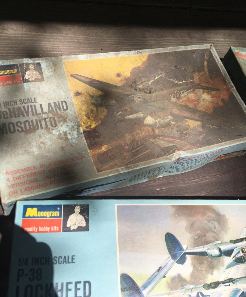 Lot Of 7 Vintage Revell WW2 Airplanes Plastic Model aircraft kits ...