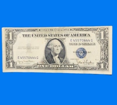 Rare 1935 D Series One Dollar Silver Certificate/Vintage Collectible ...