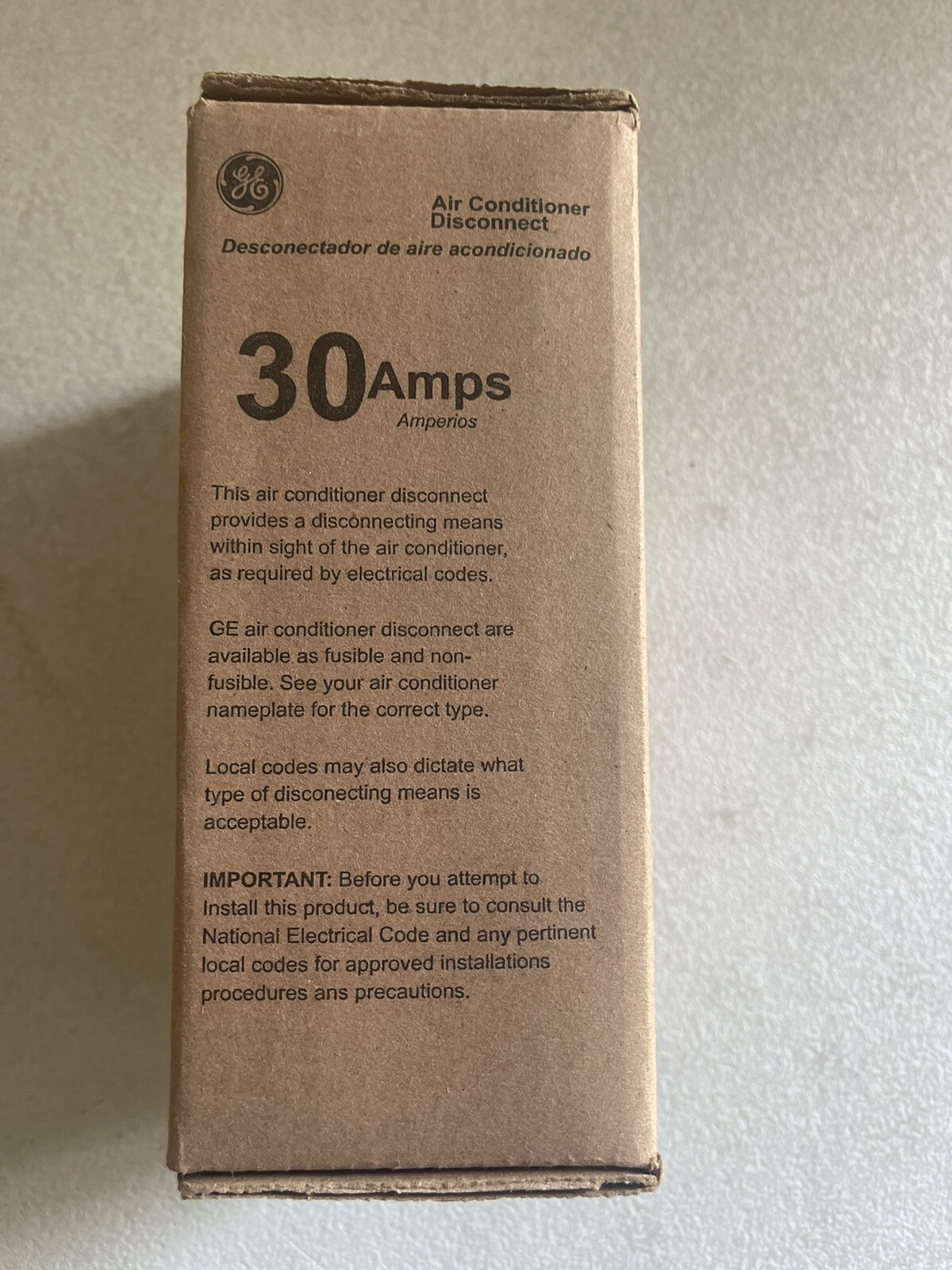 GE 30-Amp 120/240-Volt Fused AC Disconnect - TF30RCP | eBay