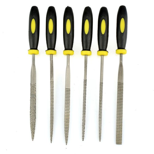 Wood Rasp Set 6pcs Carpenter 3*140mm File Carving Tools Double Riffler ...