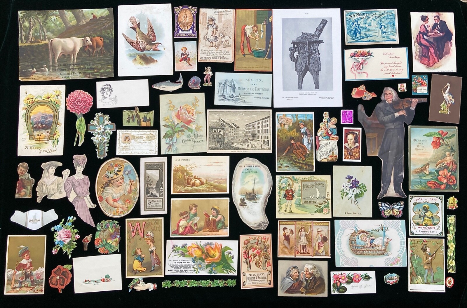 Mixed Lot of 66 Victorian Trade Cards and Miscellaneous Ephemera | eBay