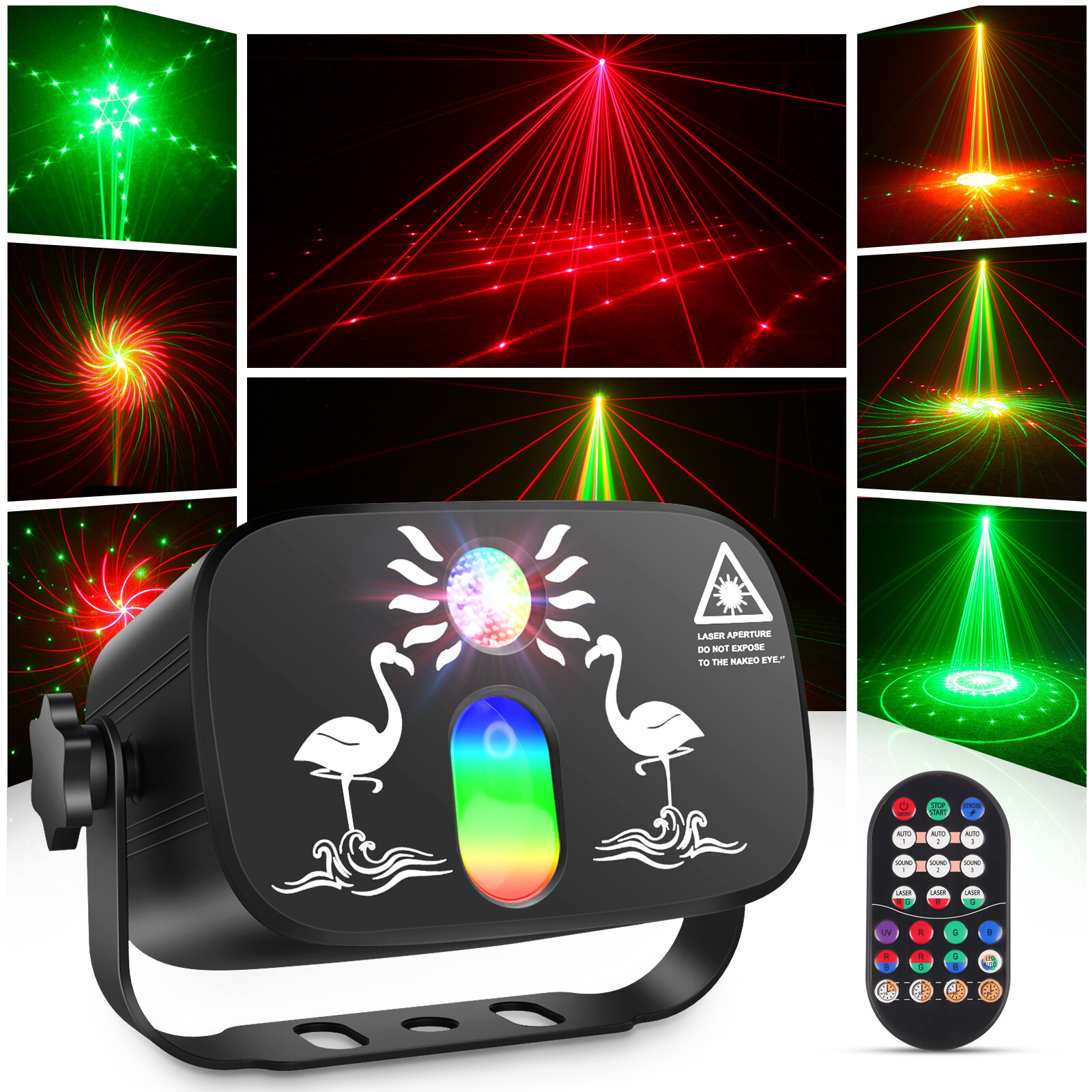 1240 Patterns Laser Projector Stage Light LED RGB Party KTV Club DJ ...