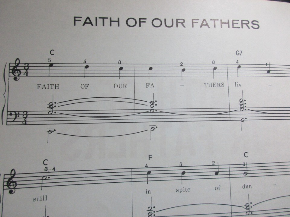 Faith of Our Fathers - Organ Sheet Music from Lowrey Music Key of C #12 ...