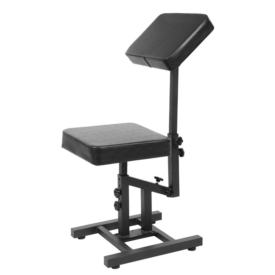 Black Adjustable Hair Chair with 180° Swivel, Ergonomic Design, Floor ...