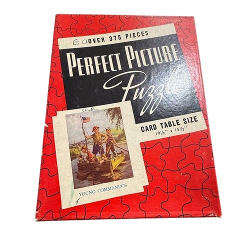 Vintage Perfect Picture Puzzle Young Commandos 300 Pieces 1940’s | eBay