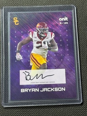 2025 Bryan Jackson Onit Gravity Purple Shimmer Auto SSP 6/25 USC ...