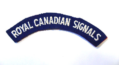 CANADA Canadian Armed Forces Royal Canadian Signals RCS shoulder badge ...