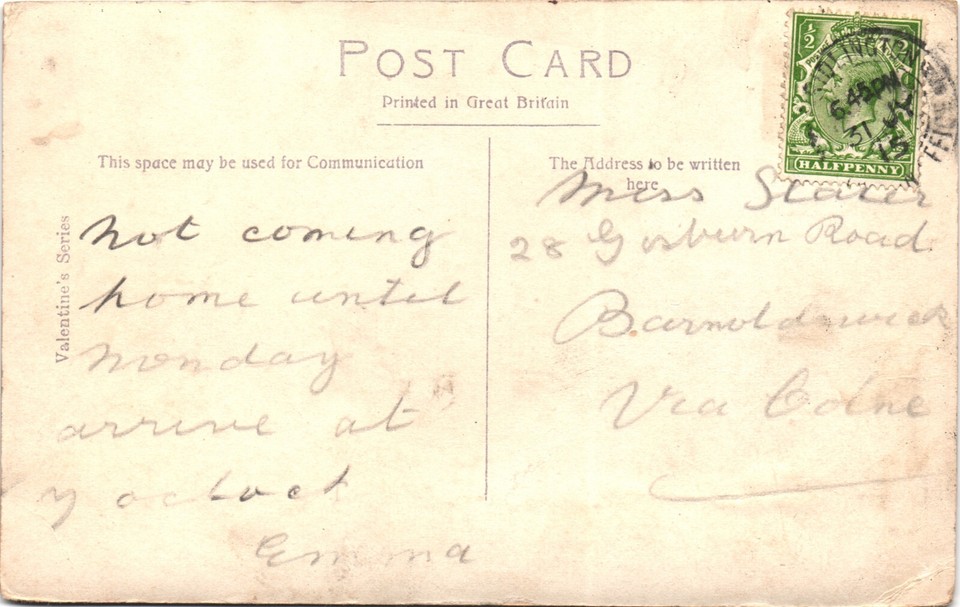 Four Arched Cave Flamborough Postcard Slater Gisburn Road Barnsoldwick ...