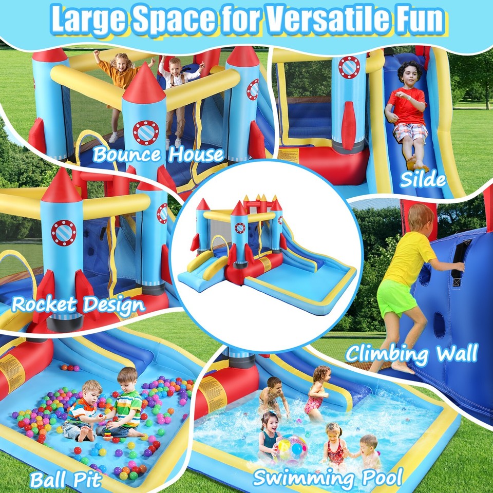 🔔Bounce House,Inflatable Bounce Castle with Blower for Kids 3-10 ...