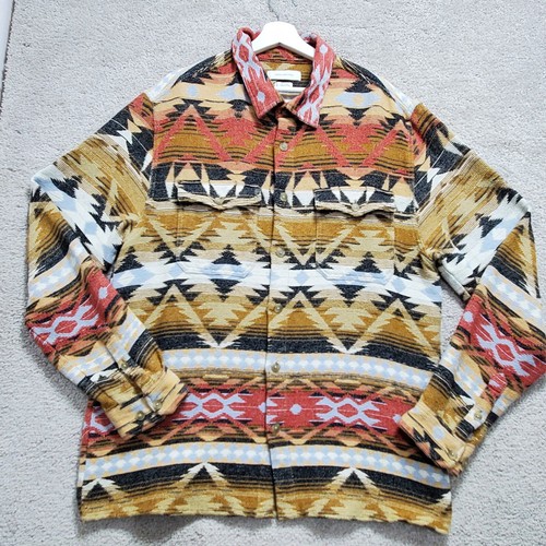 Urban Outfitters Shacket Men's Large Multicolor Aztec Southweatern ...