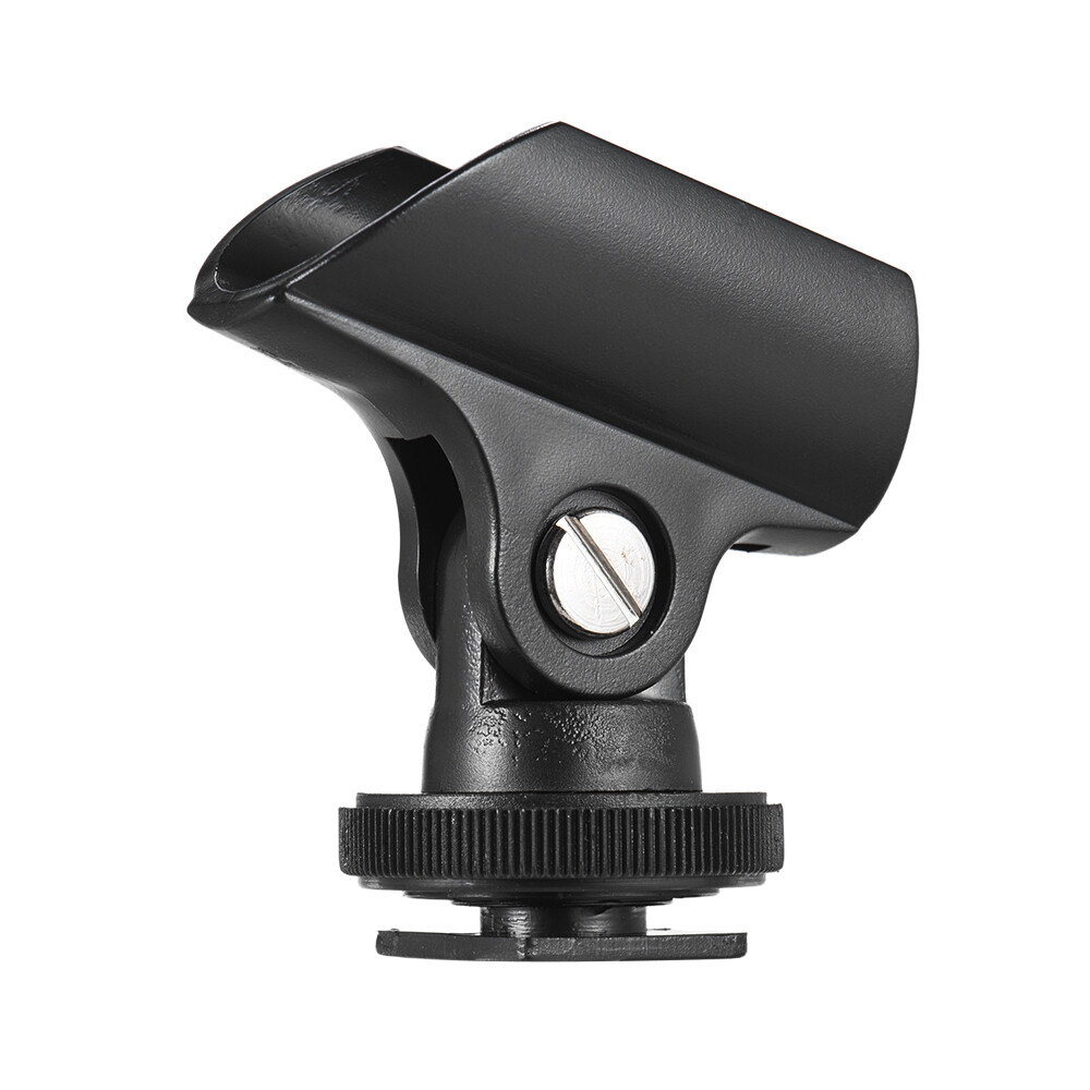 19mm Mic Microphone Holder Clip with Hot Shoe & 1/4" Screw J2C9 | eBay ...