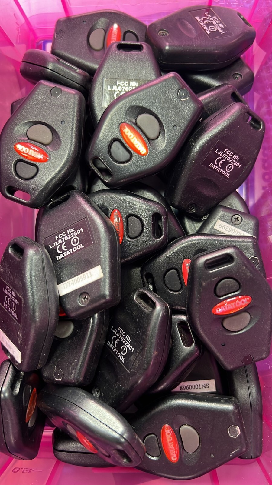 1 X DATATOOL 2 BUTTON REMOTE ALARM KEY FOB BIKE MOTORCYCLE TESTED ...