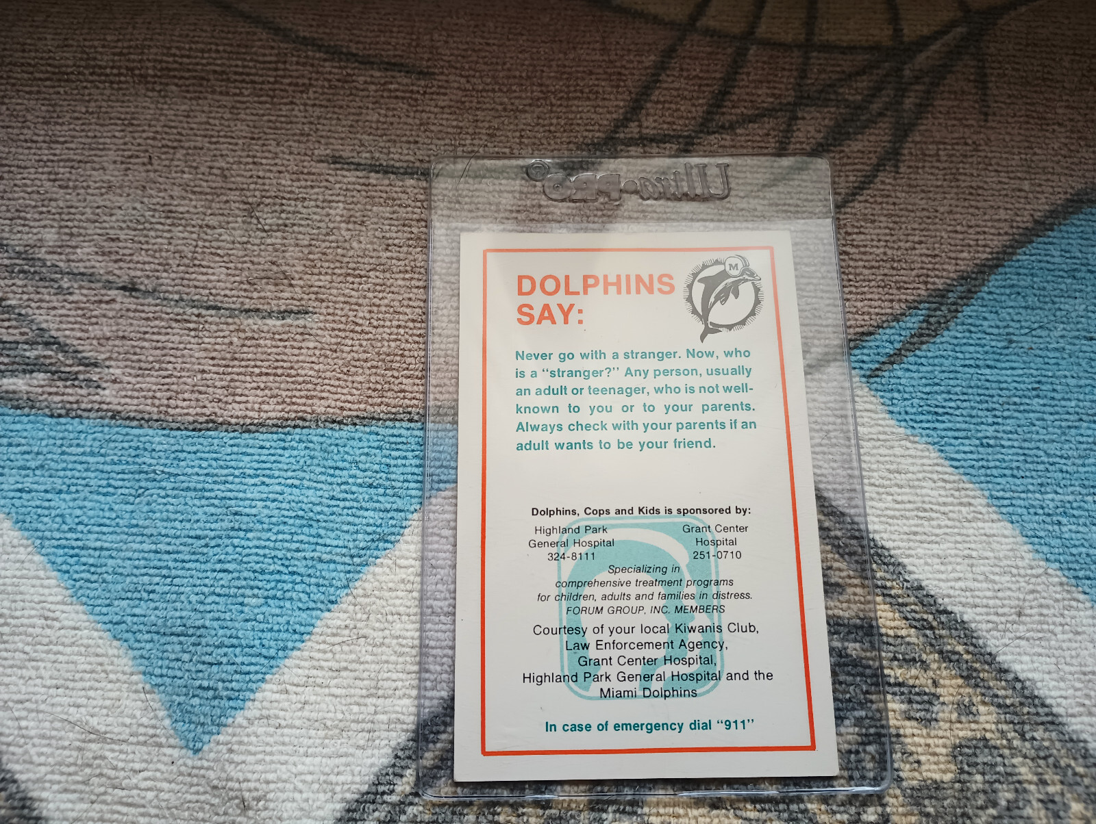 1984 Jim Jensen - Miami Dolphins WR - Police Autographed Football card ...