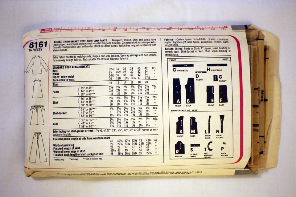 Vintage Simplicity 8161 sewing pattern 1970's sportswear | eBay