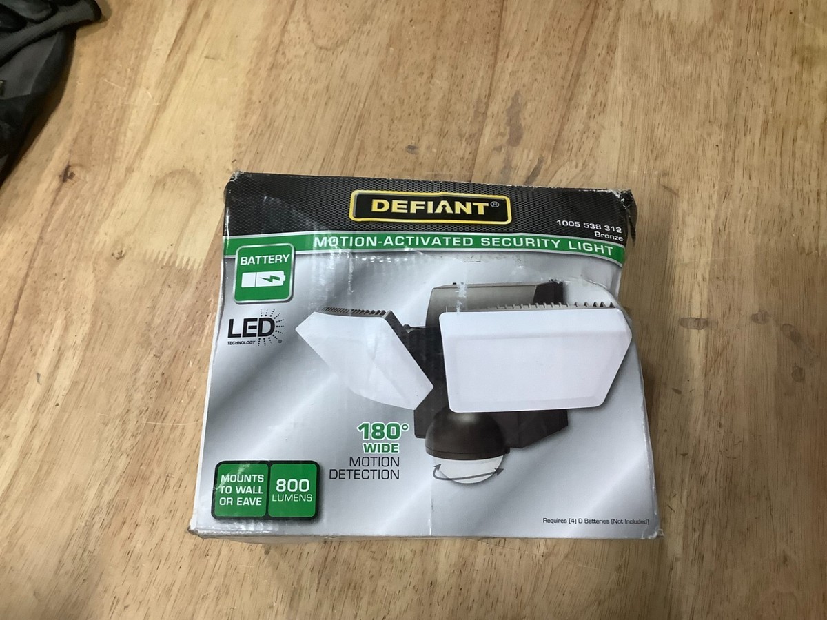 Defiant 180 Degree Outdoor Motion Outdoor Motion LED Security Light
