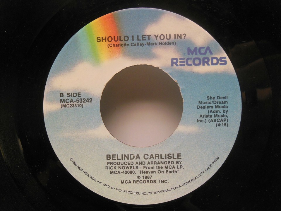 BRENDA CARLISLE: I GET WEAK / SHOULD I LET YOU IN. 45 RPM, VG+ | eBay