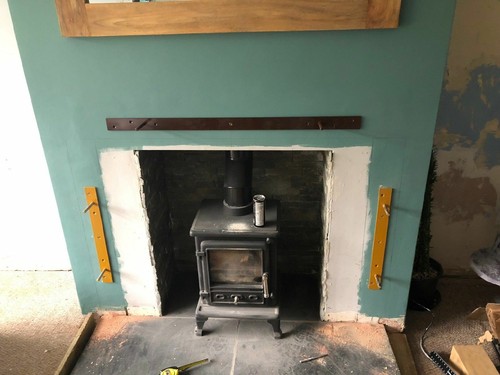 Heavy duty bracket for mantle shelf floating oak beam Hidden Bracket ...