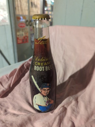 Ted Williams Bottle Creamy Root Beer 7 Oz. Bottle Full Boston Ma Old ...