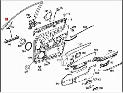 Genuine MERCEDES S212 W212 E-CLASS W212 Estate S212 Trim 21272502719051 ...