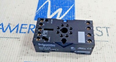 SCHNEIDER ELECTRIC RUZC2M RELAY SOCKET 10A 250V LOT OF 3 | eBay