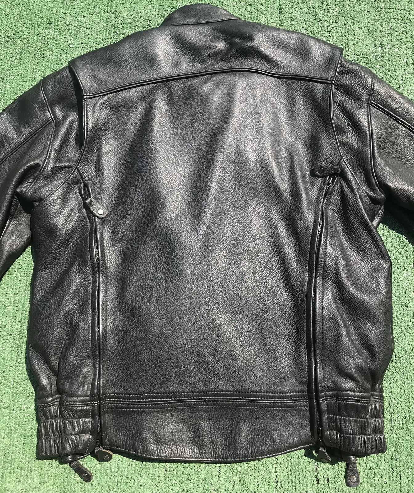 Harley Davidson Embossed Letters Thick Leather Jacket… - Gem