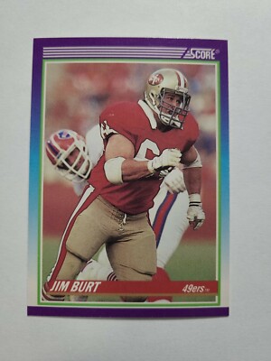 JIM BURT 1990 SCORE FOOTBALL CARD # 545 E7574 | eBay