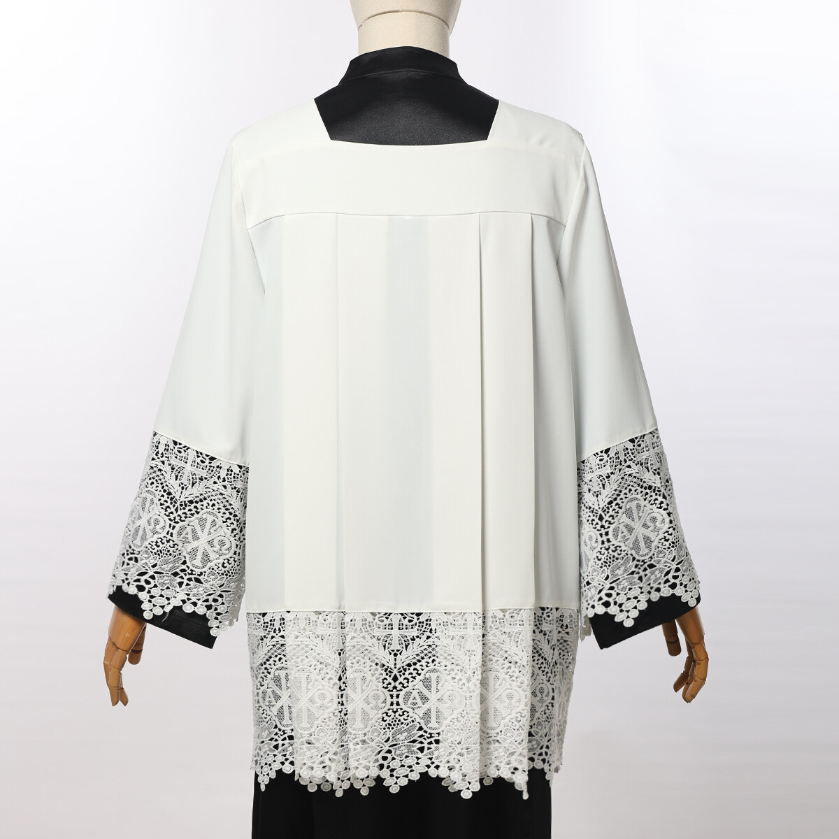 Catholic Clergy Surplice with Lace Band Pastor Mass Liturgical Priest ...