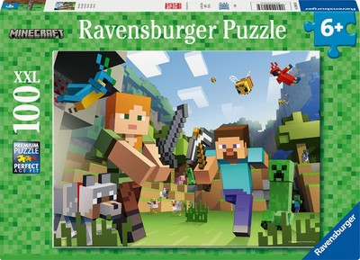 Ravensburger Kinderpuzzle - 12004176 - Minecraft Steve und Alex ...