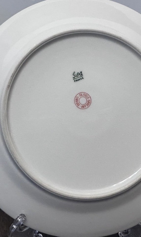 Havilland Limoges Goa France Set Of 3 Salad Plates HandPainted Lavender ...