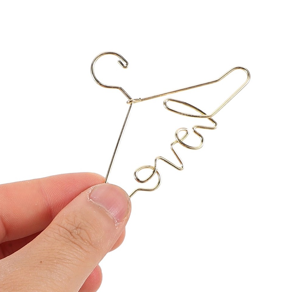 15 Pcs Dollhouse Clothing Hangers Dolls Coat Wardrobe Mini Accessories ...