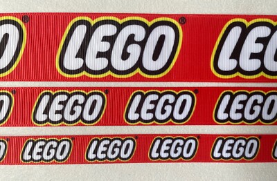 Lego Leggo blocks kids red yellow Grosgrain ribbon 5/8" 7/8" 1.5 ...