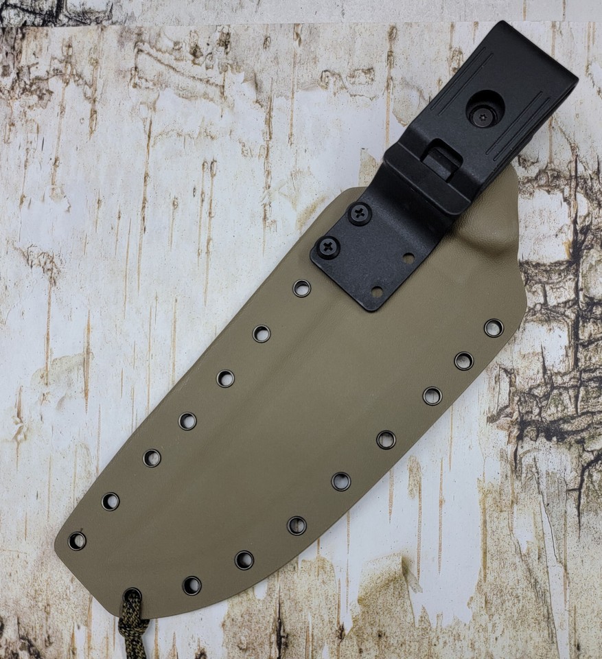 KYDEX SHEATH FOR BECKER BK5 MAGNUM CAMP KNIFE, HANDMADE, w DROP CLIP ...