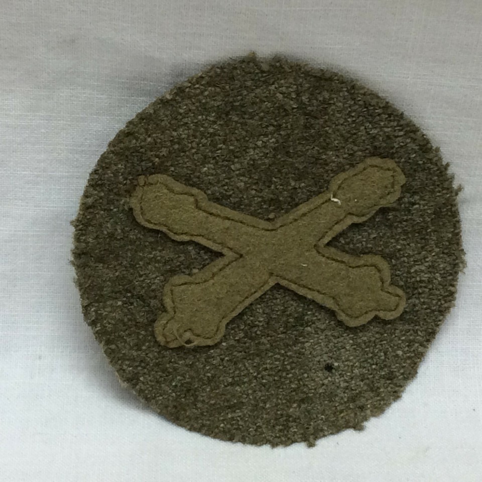 Military Patch Badge PFC Coastal Artillery Corps Army Felt on OD Wool ...