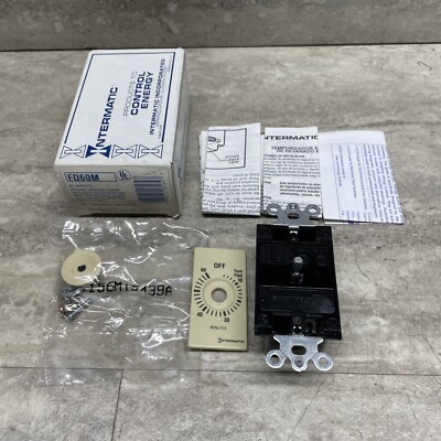 Intermatic FD60M 60 Minute Spring Wound Timer W/O Hold Feature, 120 ...