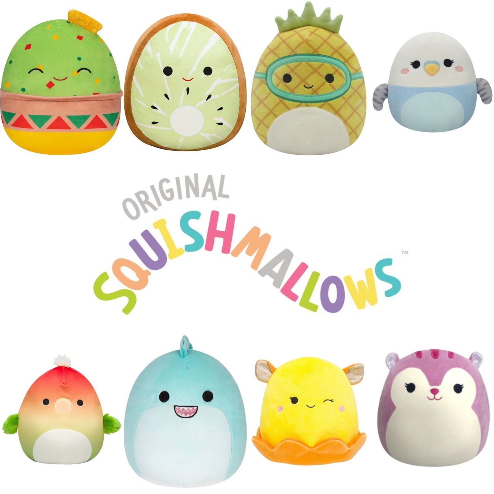 7.5-Inch Squishmallow Plush Toy -Super Soft & Squishy- Various Designs ...
