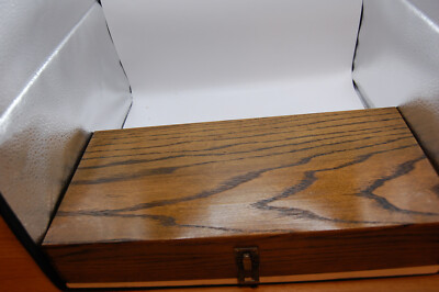 OLD Colt .45 peacemaker Wood Display Velvet Mint Revolver Box Case not ...