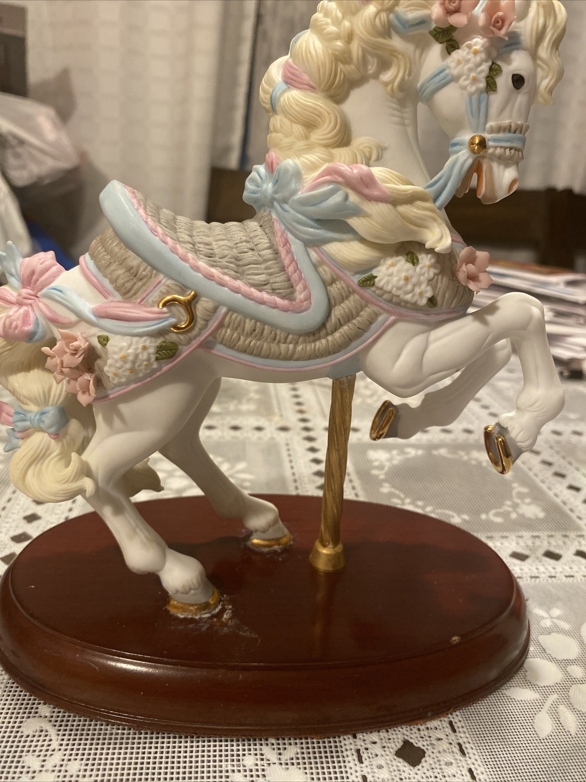 Vintage 1987 LENOX Porcelain Carousel Animal Collection HORSE Mint ...