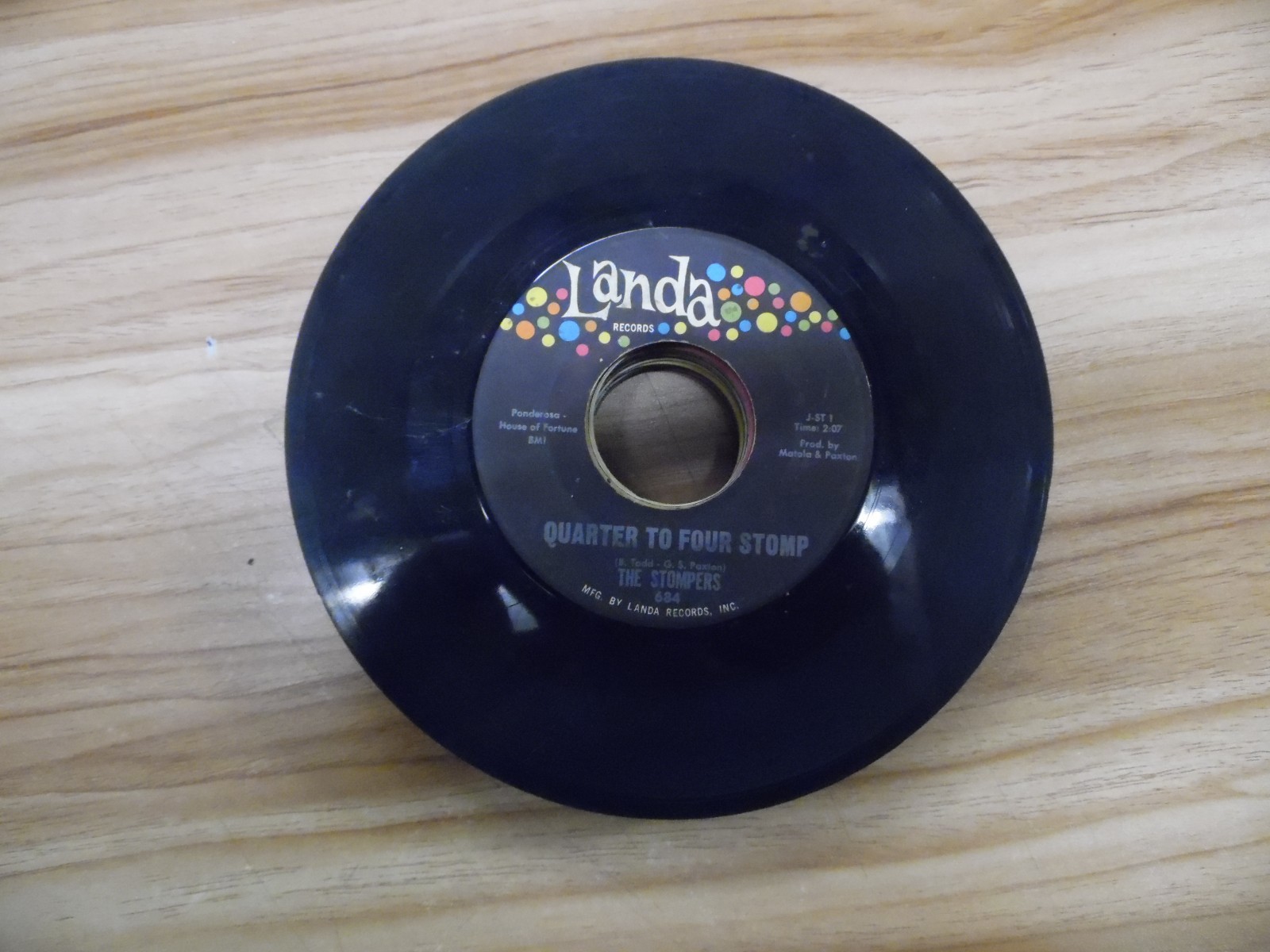 The Stompers Quarter To Four Stomp Landa J-ST 1 7"/45rpm 021518DB45 | eBay