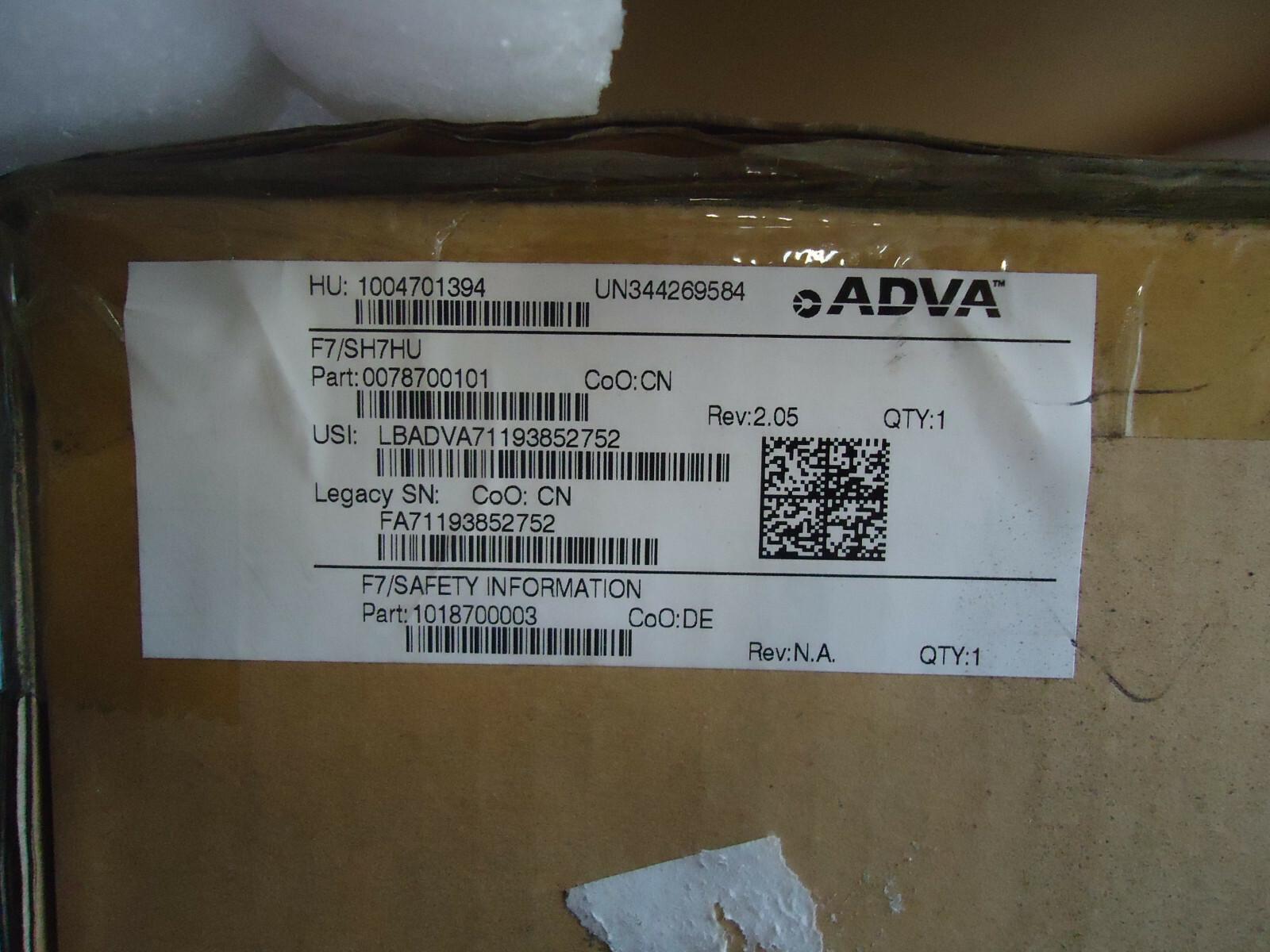 Adva FSP3000 Fiber Service Platform 7 Shelf Unit F7/SH7HU New In Box | eBay
