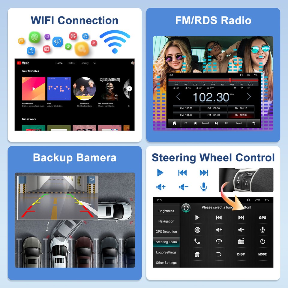 For Nissan Versa MK1 2007-2011 9inch Car Stereo Radio Wireless Carplay ...