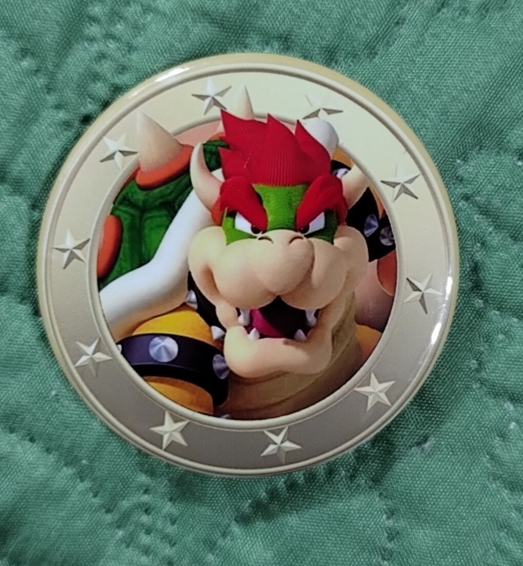 Bowser Pin Nintendo Super Mario Brothers Bowser Button 2.25" EUC #ZY-58 ...