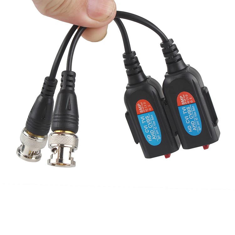 BNC Video Balun Twisted Transceivers UTP Cat5 HD CVI TVI AHD for Camera ...