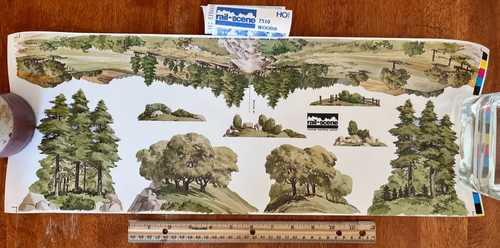 Rail-Scene HO Scale Modular Backdrop 7510 Woods NOS | eBay